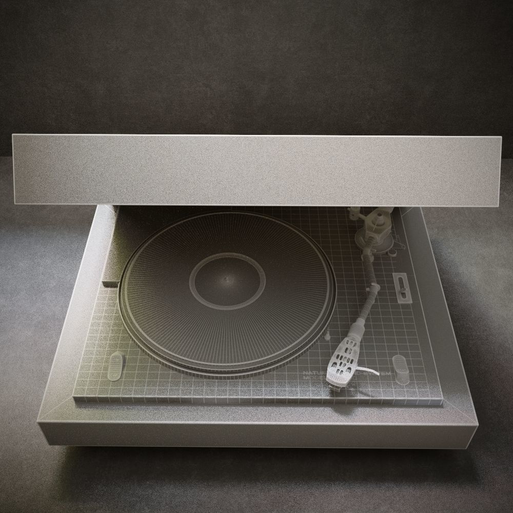 Vinyl player 3D model | CGTrader