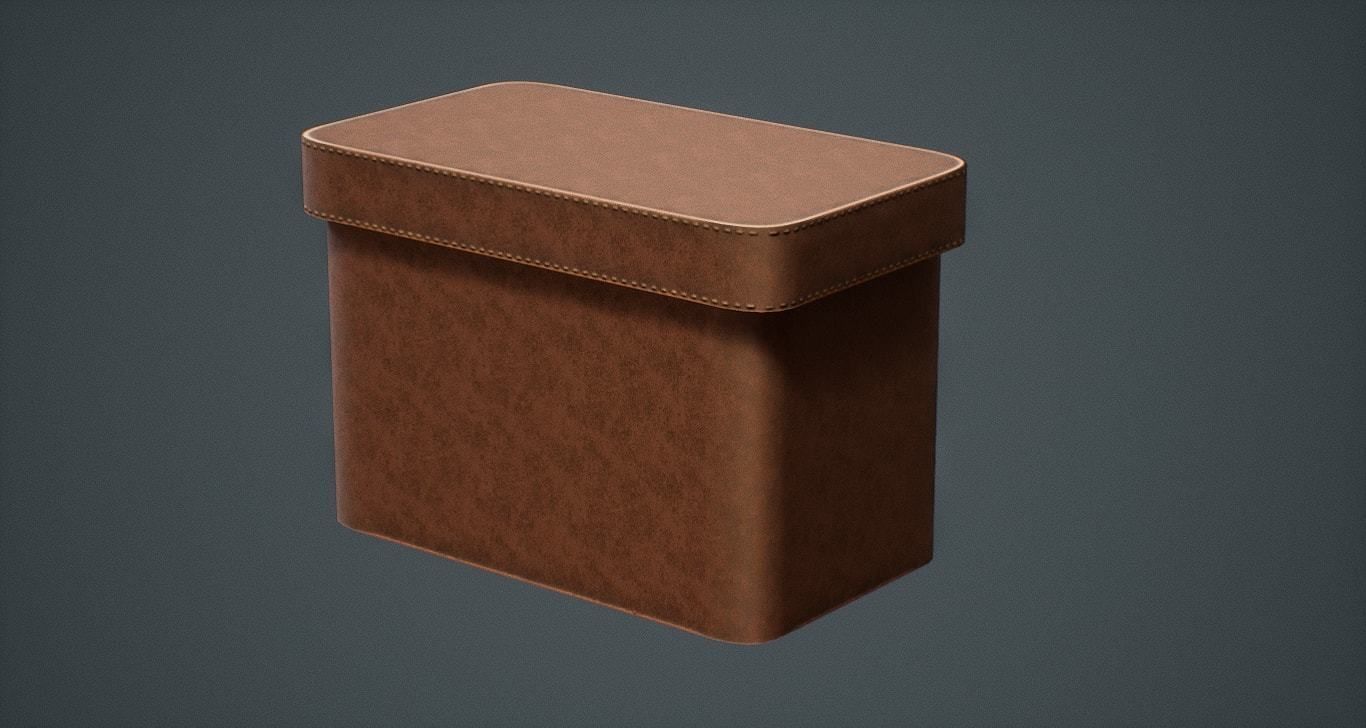 Leather Box Container Unreal Engine Ready asset free VR / AR / low-poly ...