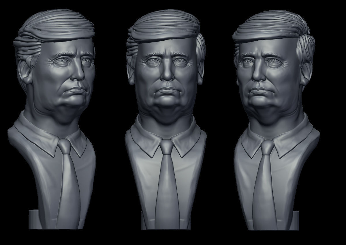 Donald Trump 3D model 3D printable | CGTrader