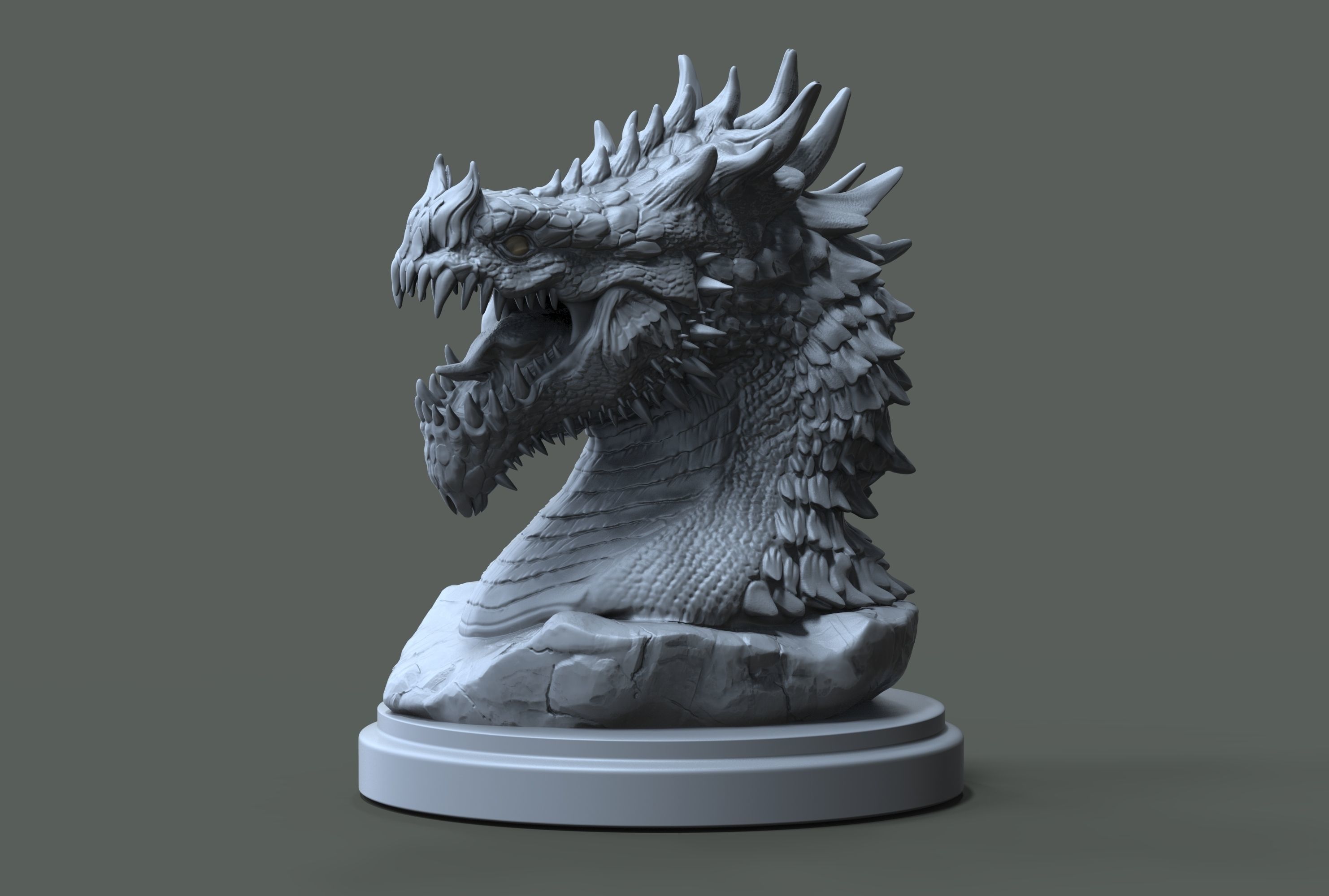 Dragon Statue 6 and 12 inches 3D model 3D printable | CGTrader