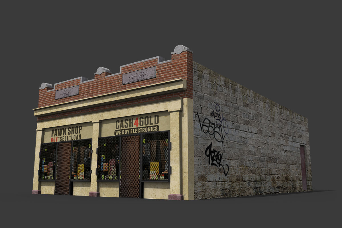 3D model Pawn Shop VR / AR / low-poly | CGTrader