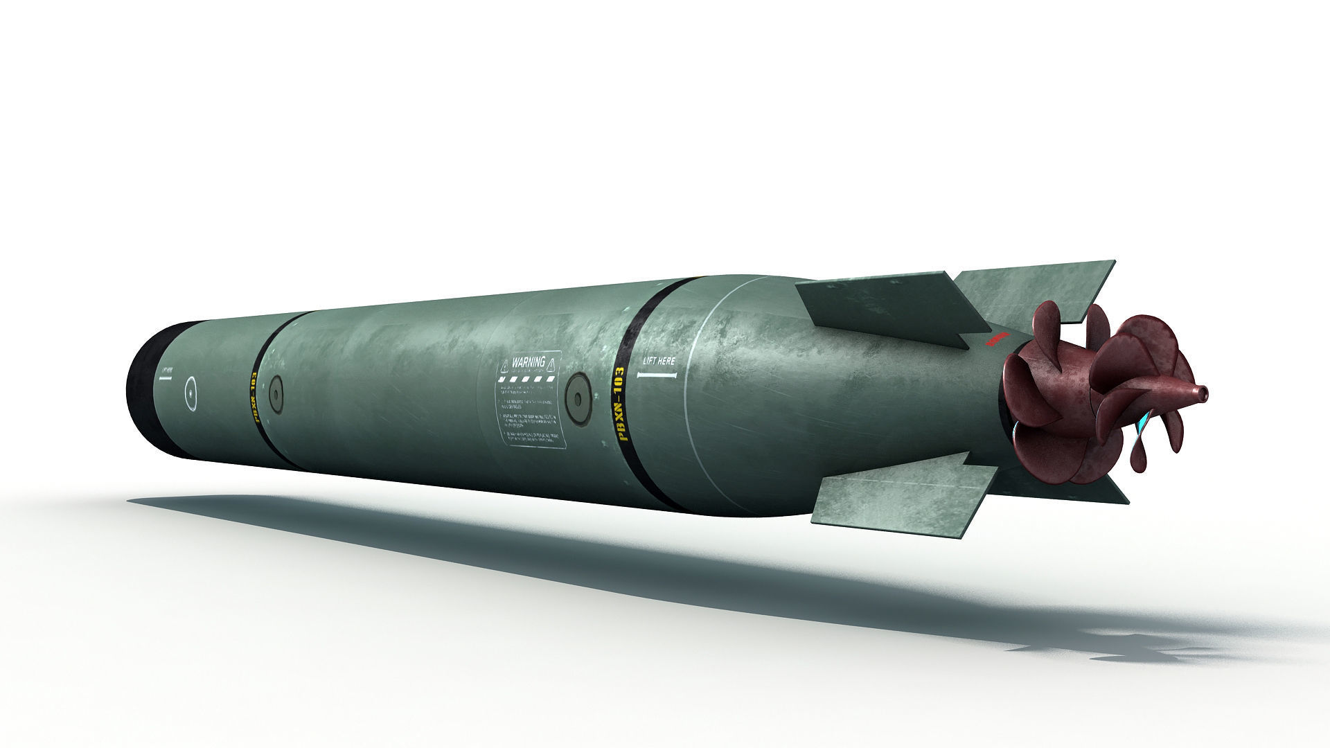 3D model Torpedo Mark 46 VR / AR / low-poly | CGTrader