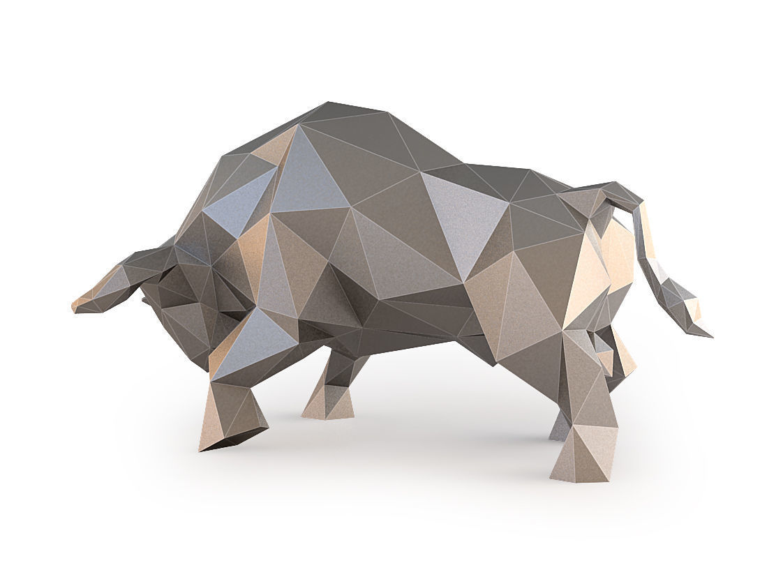3D model Low Poly Bull polygonal VR / AR / low-poly | CGTrader