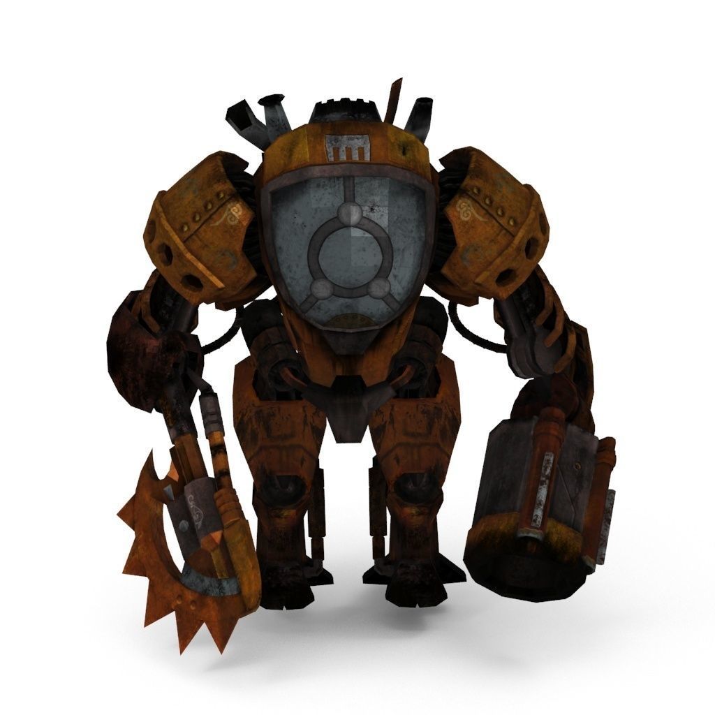 3D model steam Punk Robot VR / AR / low-poly | CGTrader