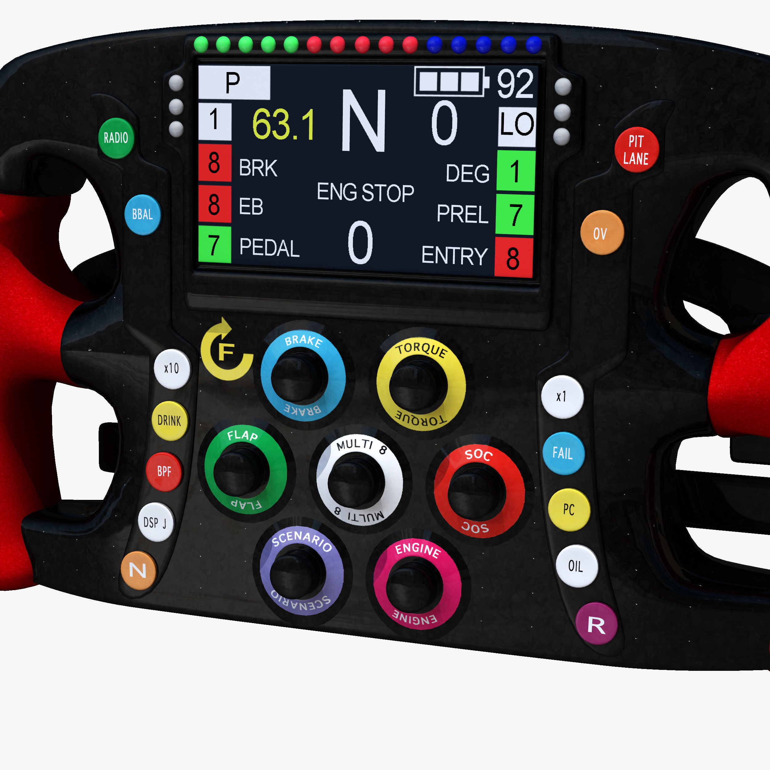 3D model STR11 Steering Wheel VR / AR / low-poly | CGTrader