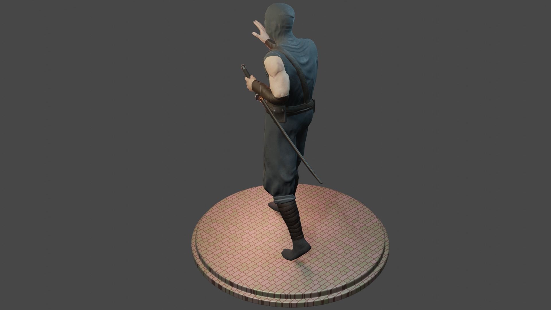 3D model Ninja Low-Poly Facial Animation Game-Ready VR / AR / low-poly ...