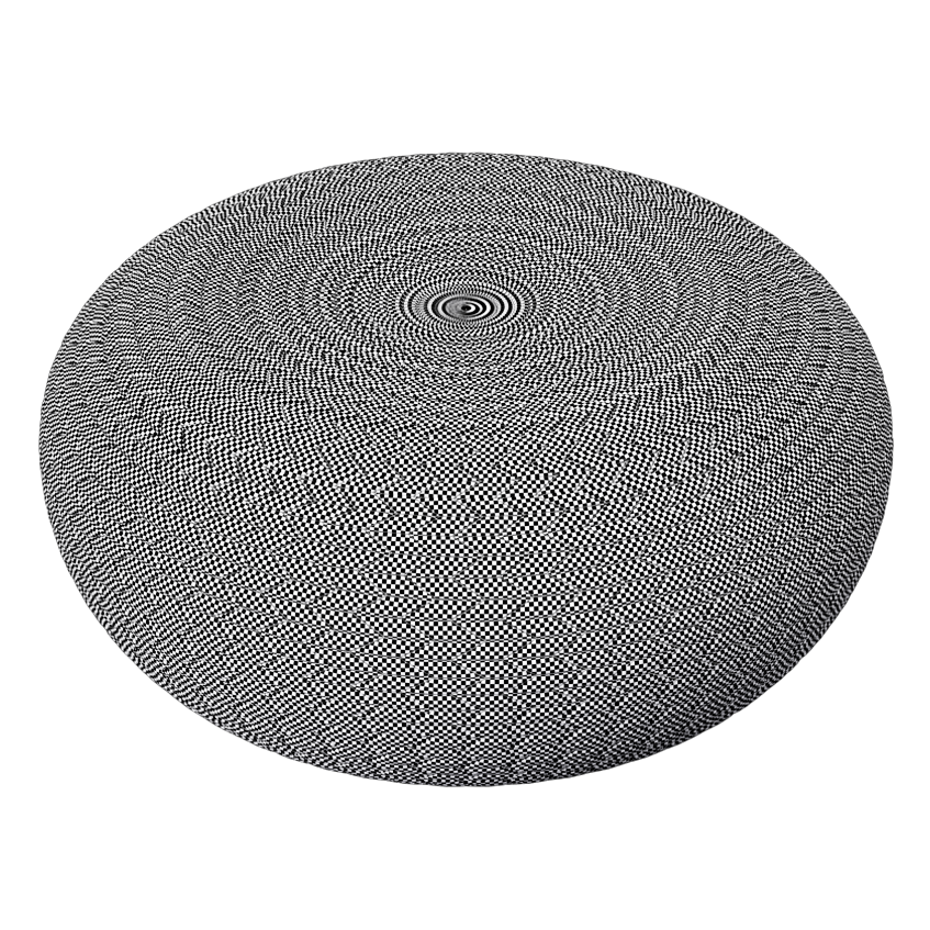 Rattan pouf free 3D model | CGTrader
