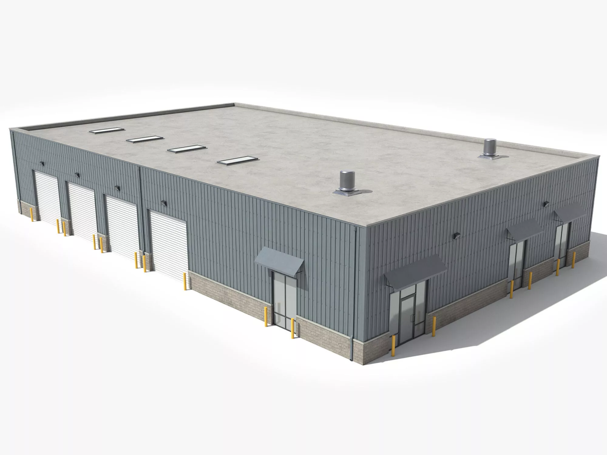 3D model Warehouse Building 64 Game Ready PBR VR / AR / low-poly | CGTrader