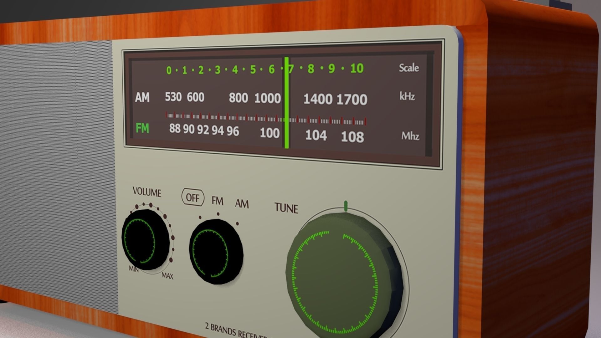 3D model Radio wooden VR / AR / low-poly | CGTrader