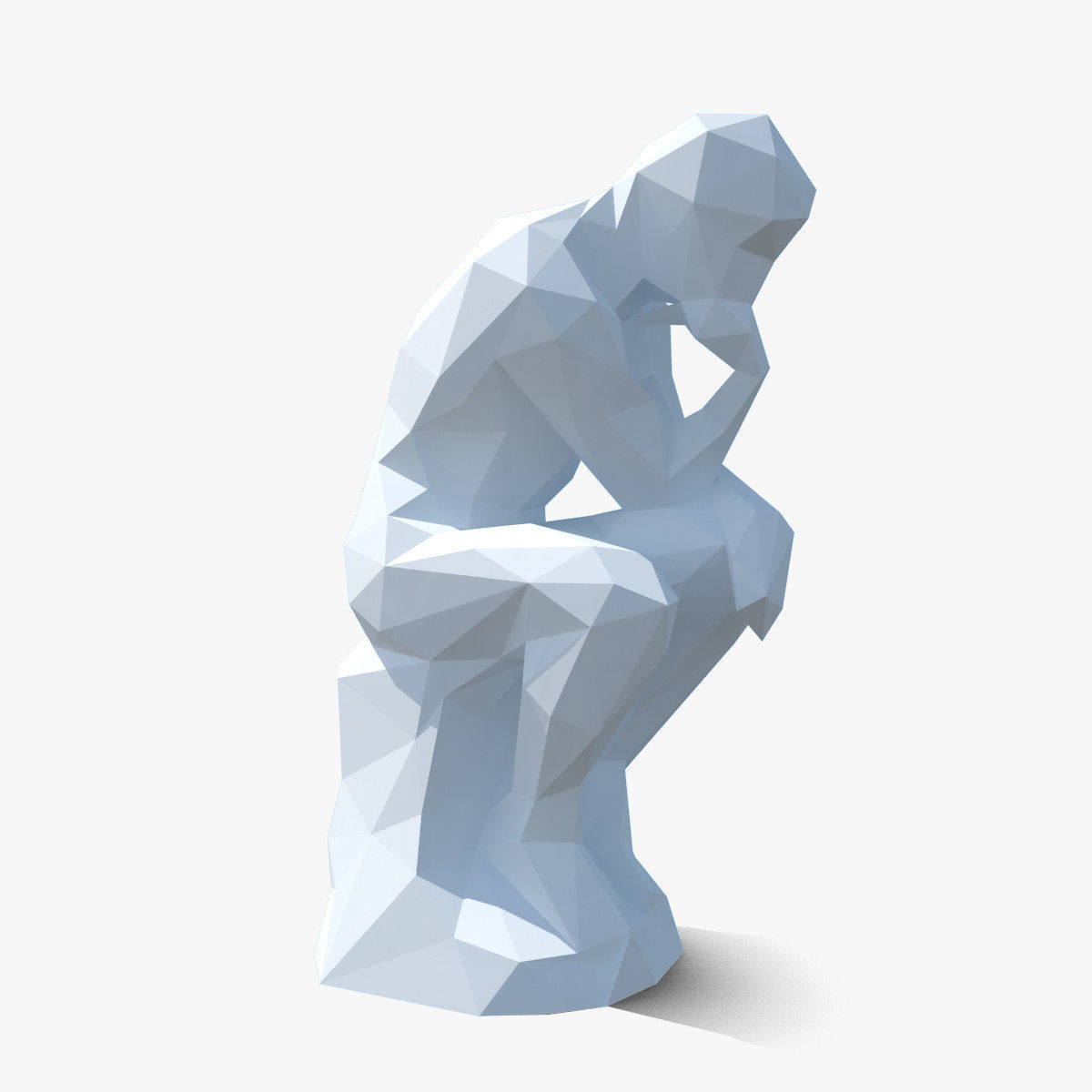 3D model The Thinker Sculpture Low VR / AR / low-poly | CGTrader