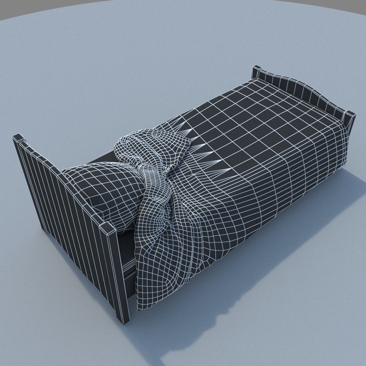 3D model Low-poly bed for a child VR / AR / low-poly | CGTrader