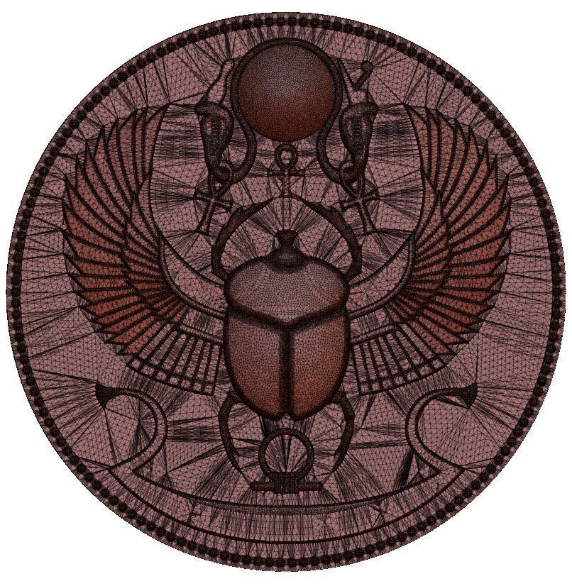 Scarab beetle 3D model 3D printable | CGTrader