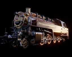Animated Steam locomotive 3D Models | CGTrader
