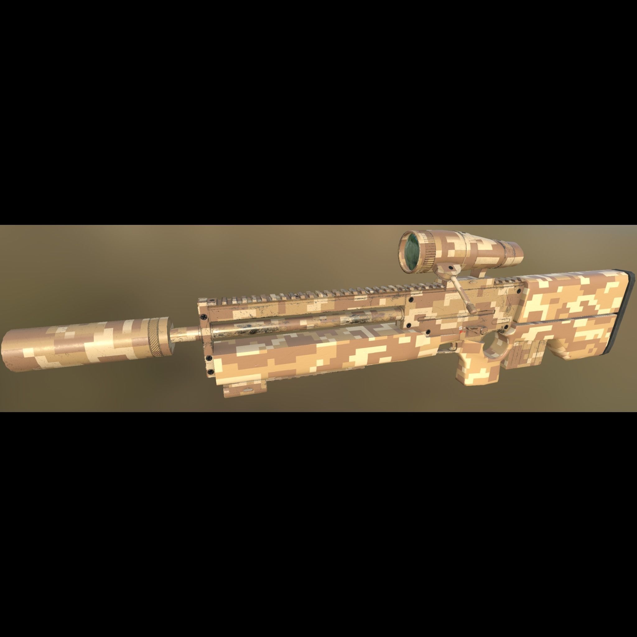 3D model WD3000 Sniper Rifle VR / AR / low-poly | CGTrader