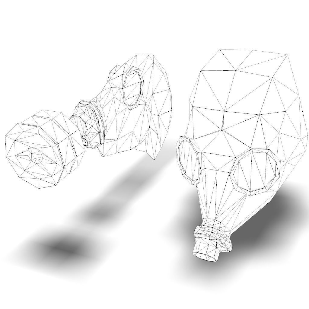 3D model Gas Mask GP-5 VR / AR / low-poly | CGTrader