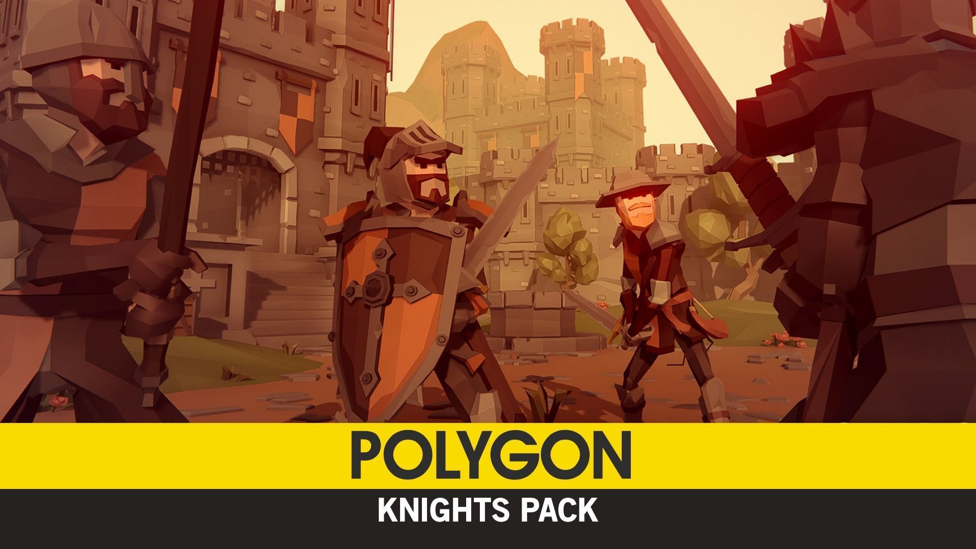 3D model POLYGON - Knights Pack VR / AR / low-poly rigged | CGTrader