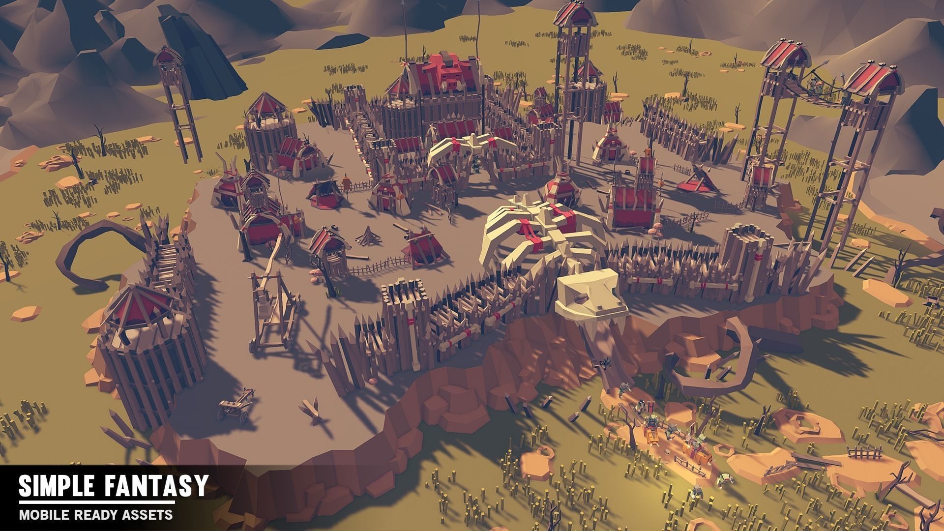 3D model Simple Fantasy - Cartoon Assets VR / AR / low-poly rigged ...