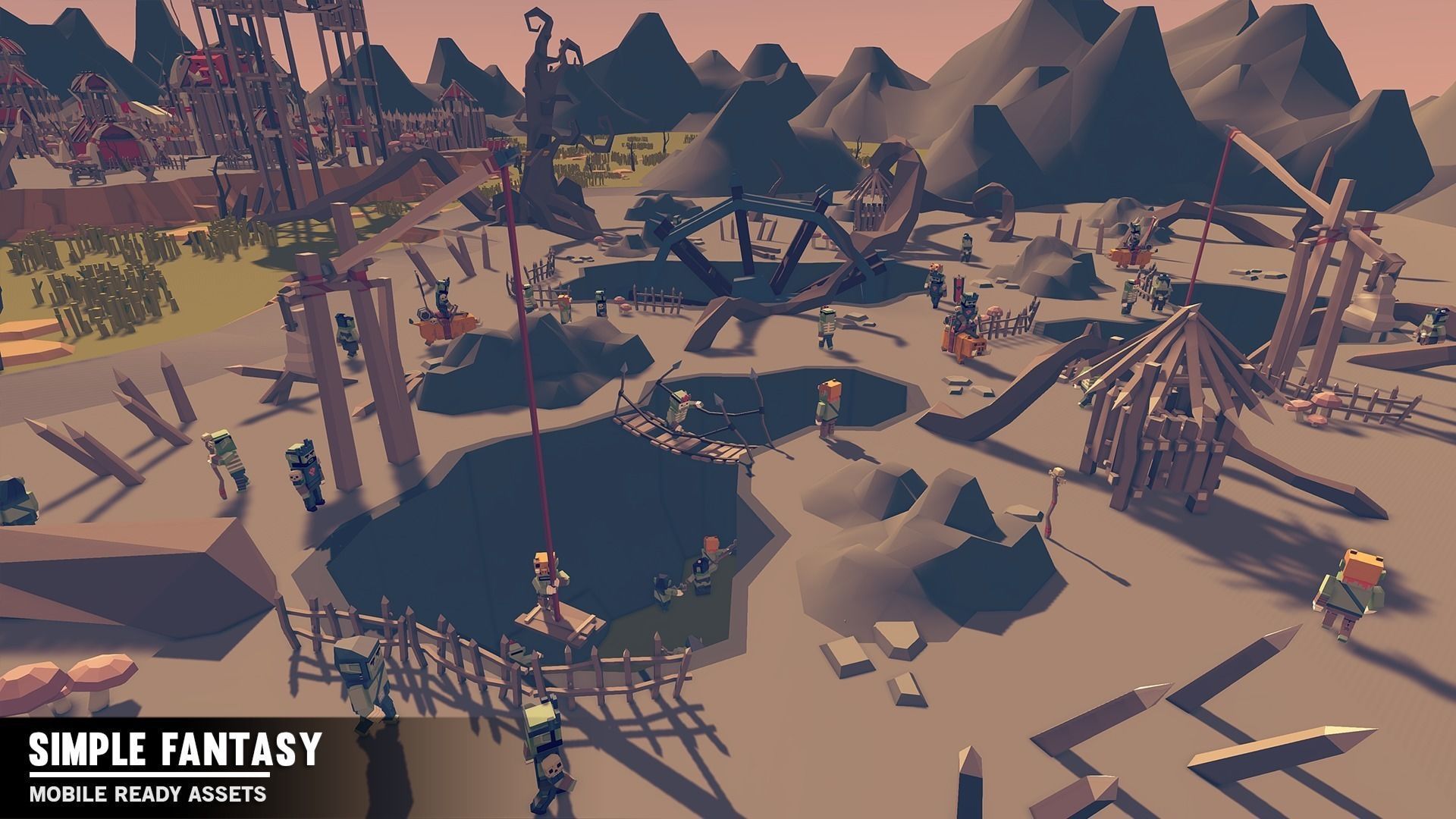 3D model Simple Fantasy - Cartoon Assets VR / AR / low-poly rigged ...