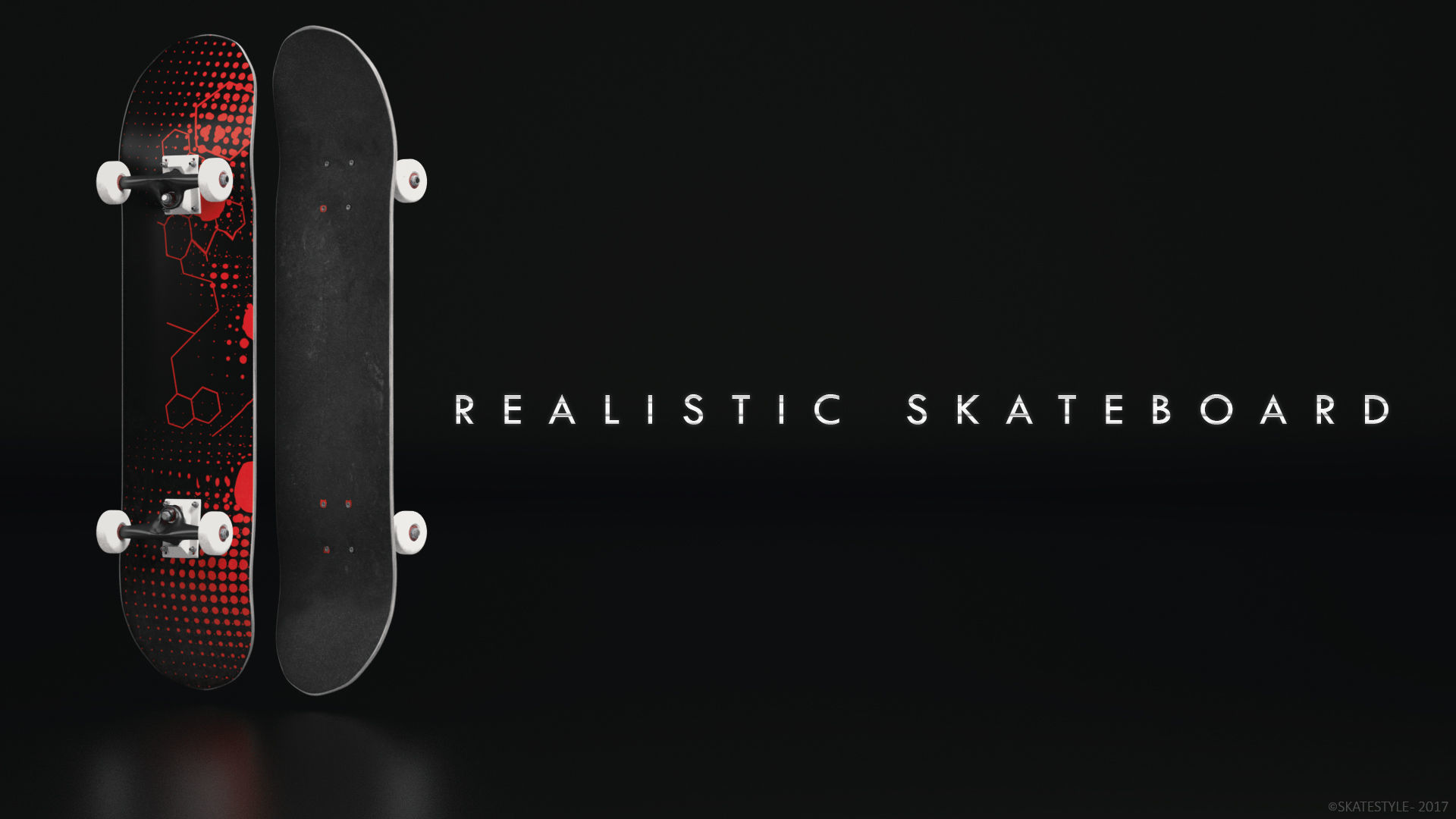 3D model Realistic Rigged Skateboard - Rig for Cinema 4D VR / AR / low ...