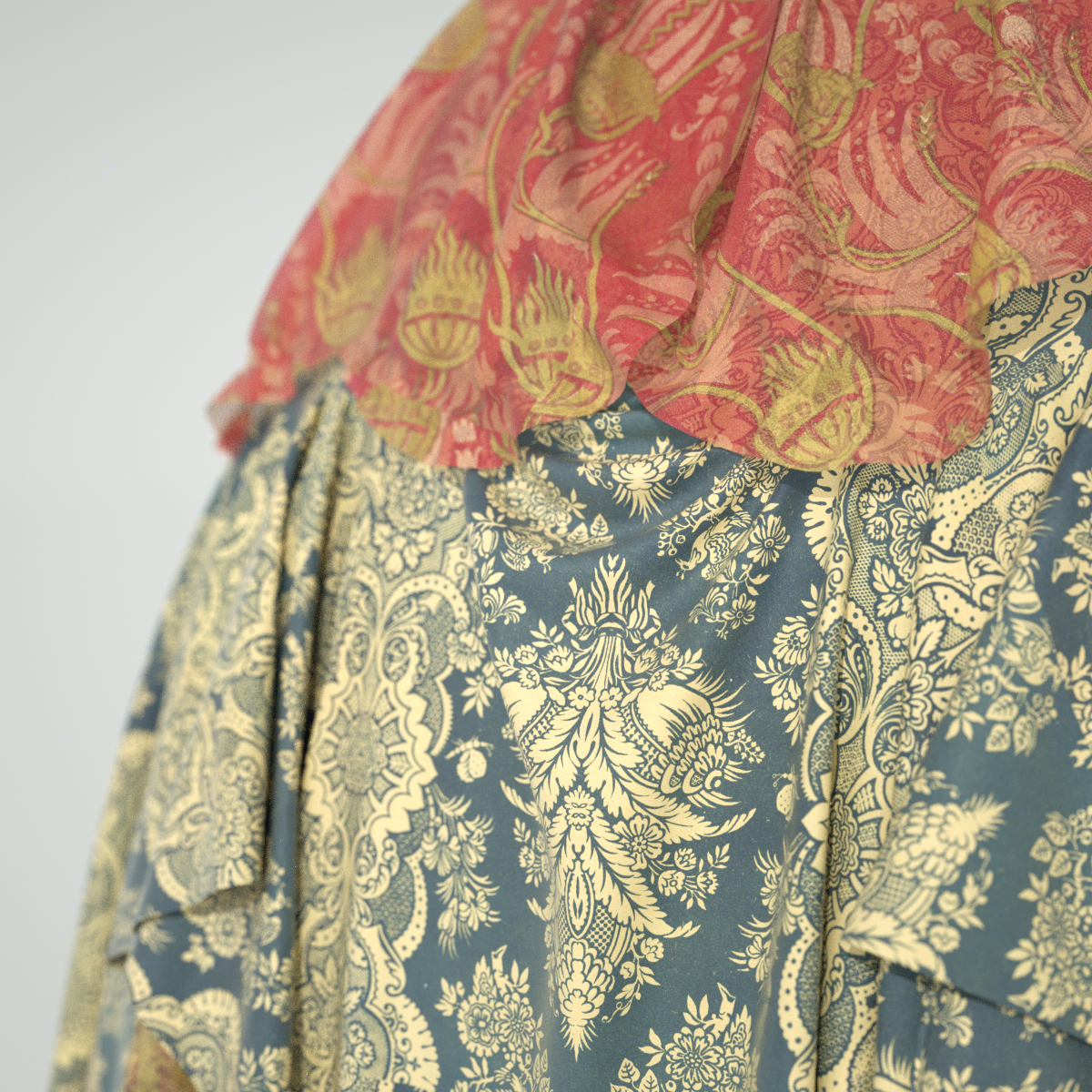 Rococo Dress 3D model | CGTrader