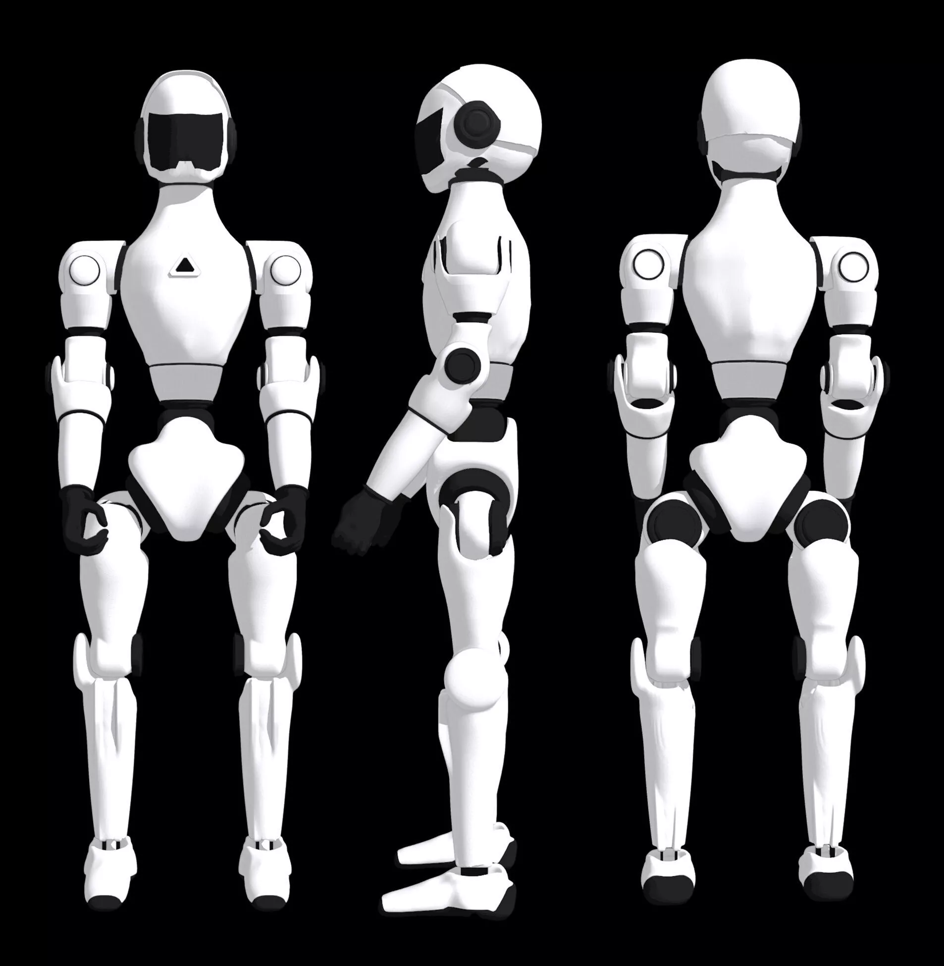 Robot humanoide H3 3D model 3D printable | CGTrader