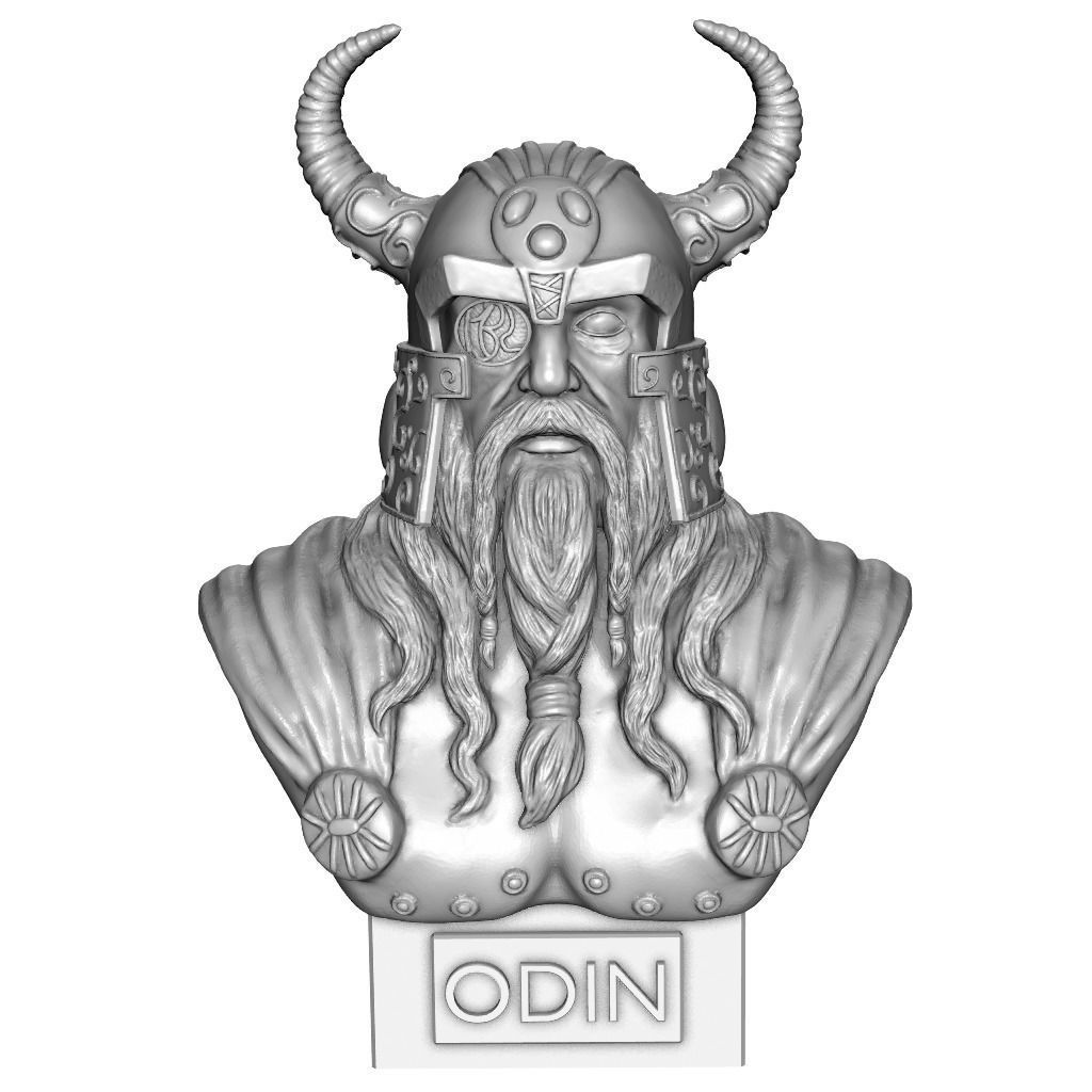 odin god 3D model 3D printable | CGTrader