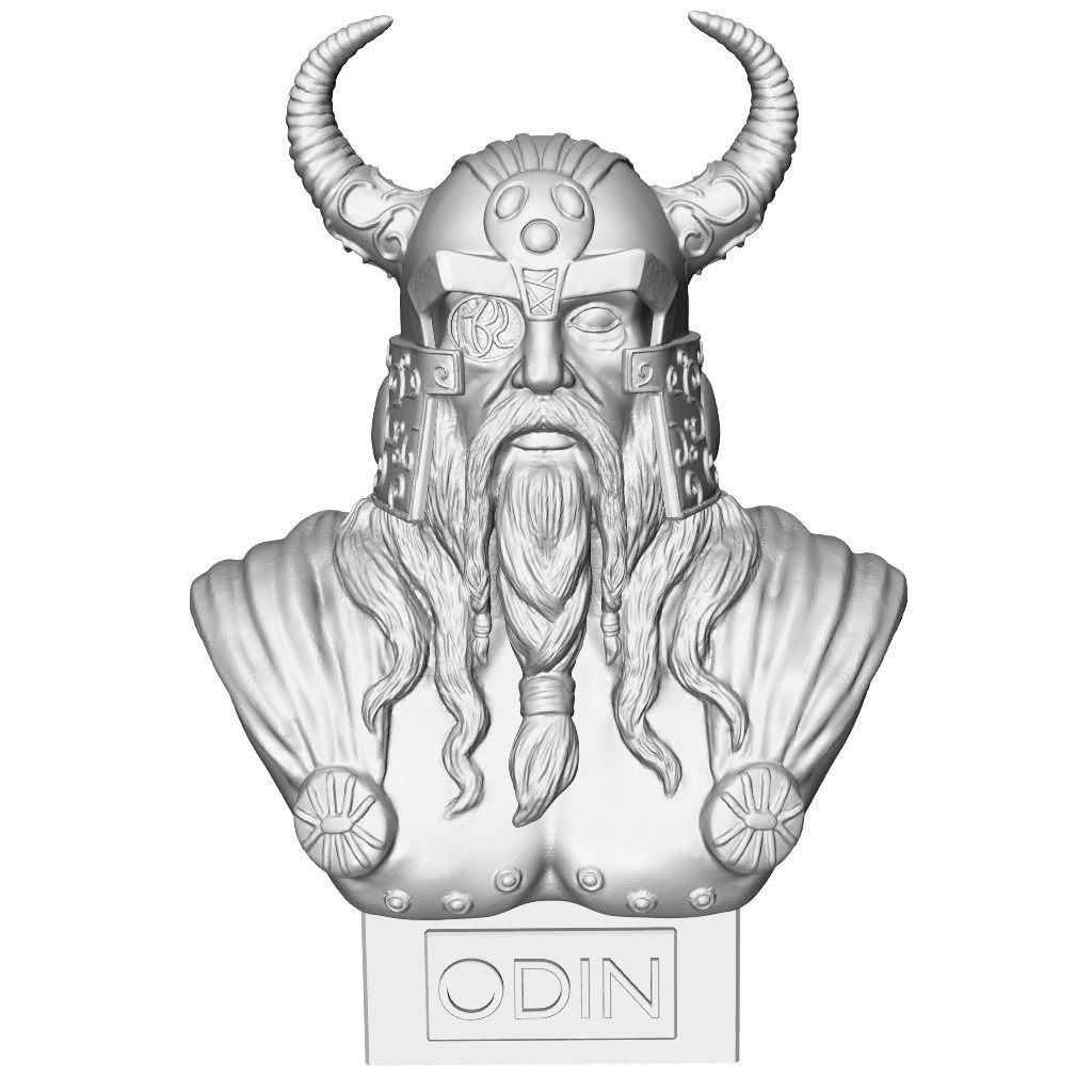 odin god 3D model 3D printable | CGTrader