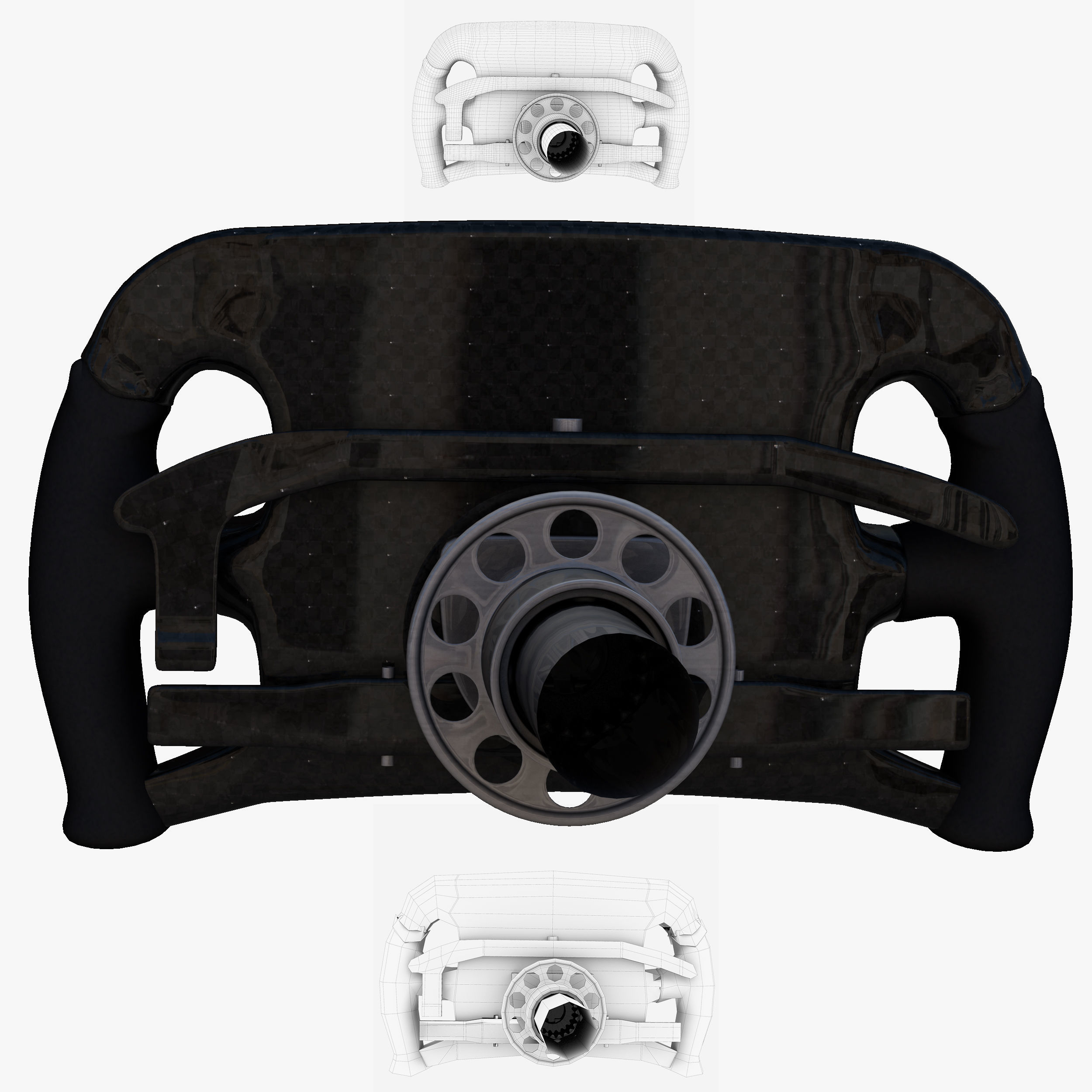 3D model RS16 Steering Wheel VR / AR / low-poly | CGTrader