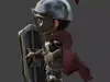 3D model Chibi Shield Warrior - Game Ready 3D Model VR / AR / low-poly ...