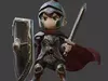 3D model Chibi Shield Warrior - Game Ready 3D Model VR / AR / low-poly ...