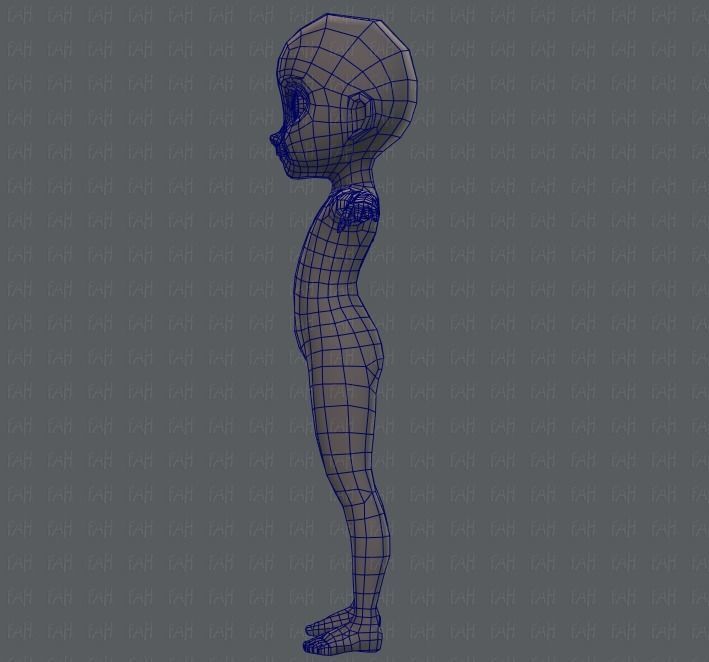 3D model Base mesh girl character VR / AR / low-poly | CGTrader