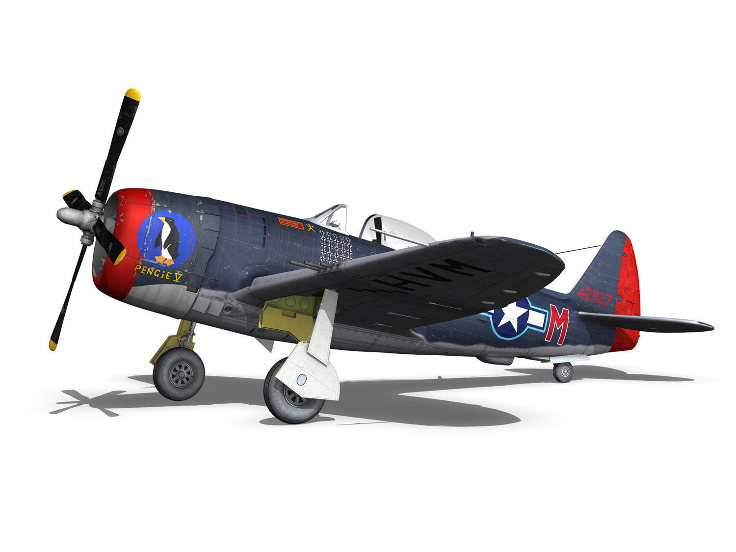 Republic P-47M Thunderbolt - Pengie V 3D model | CGTrader