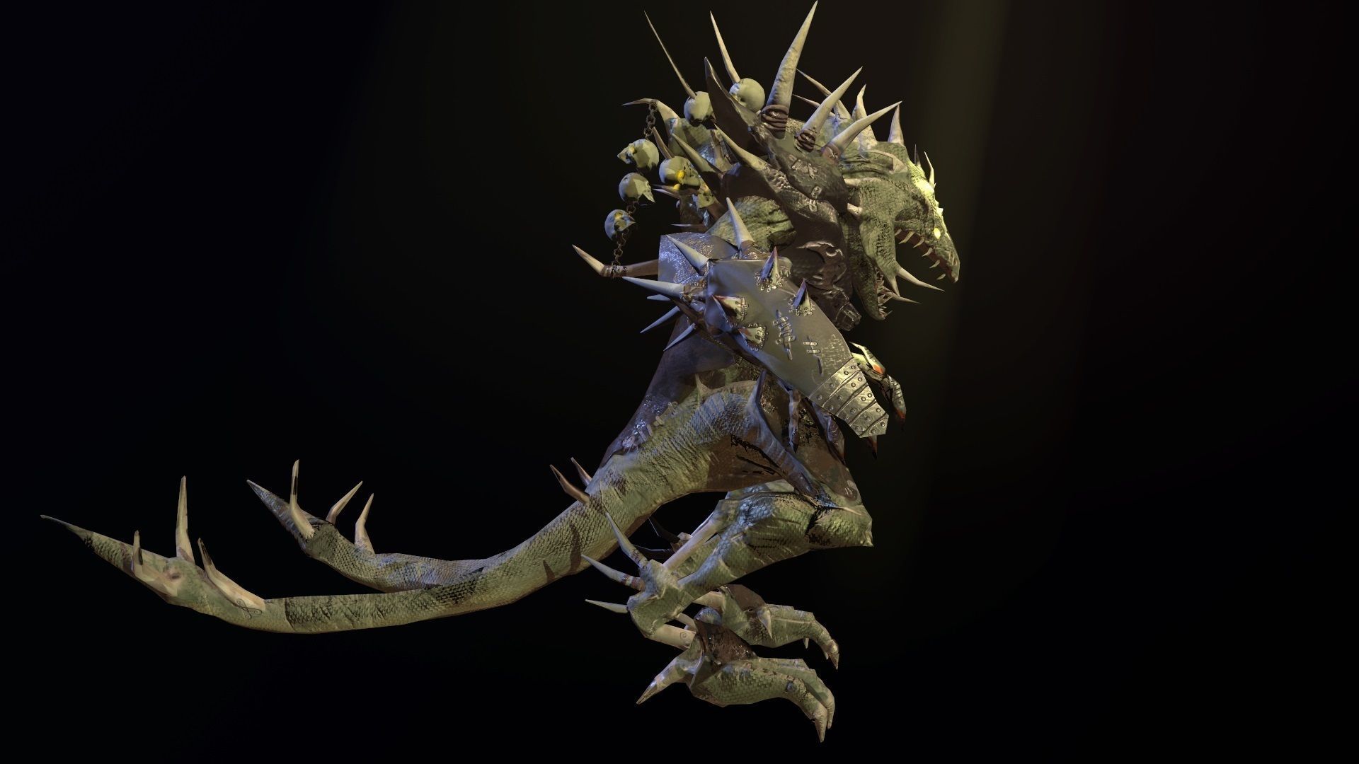 Demon dragon free VR / AR / low-poly 3D model animated rigged | CGTrader