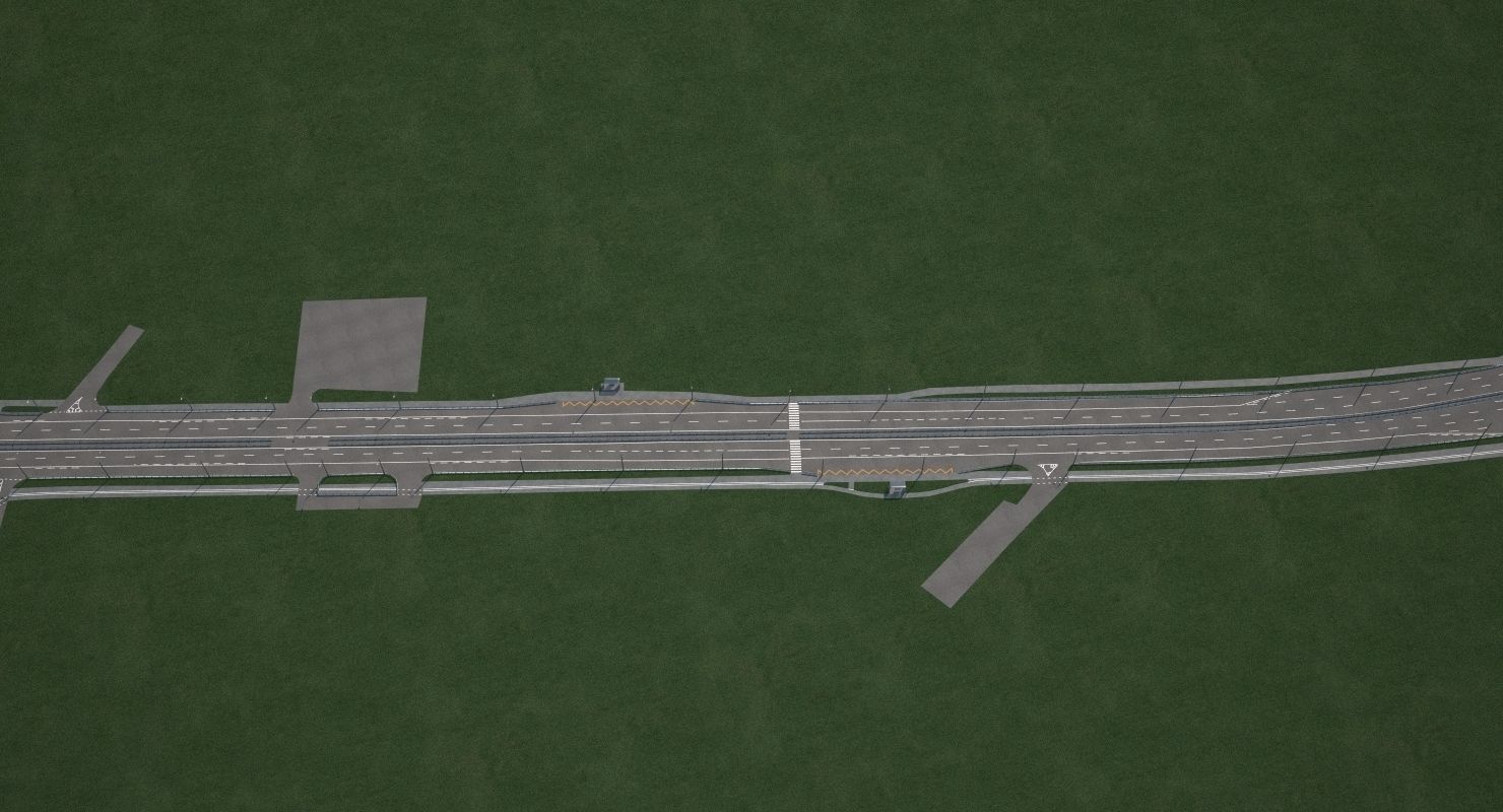 Highway Road 3 3D model | CGTrader