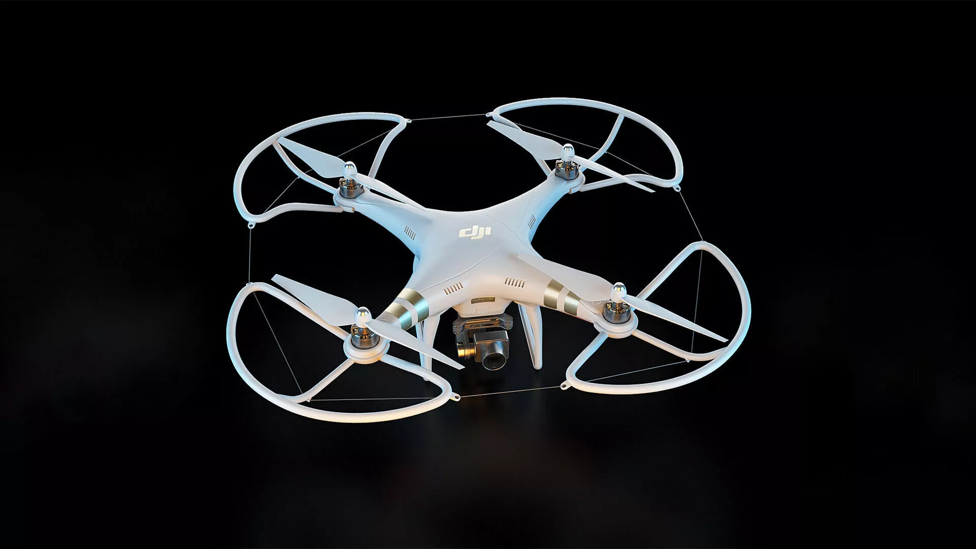 DJI Phantom 3 Quadrocopter 3D model | CGTrader