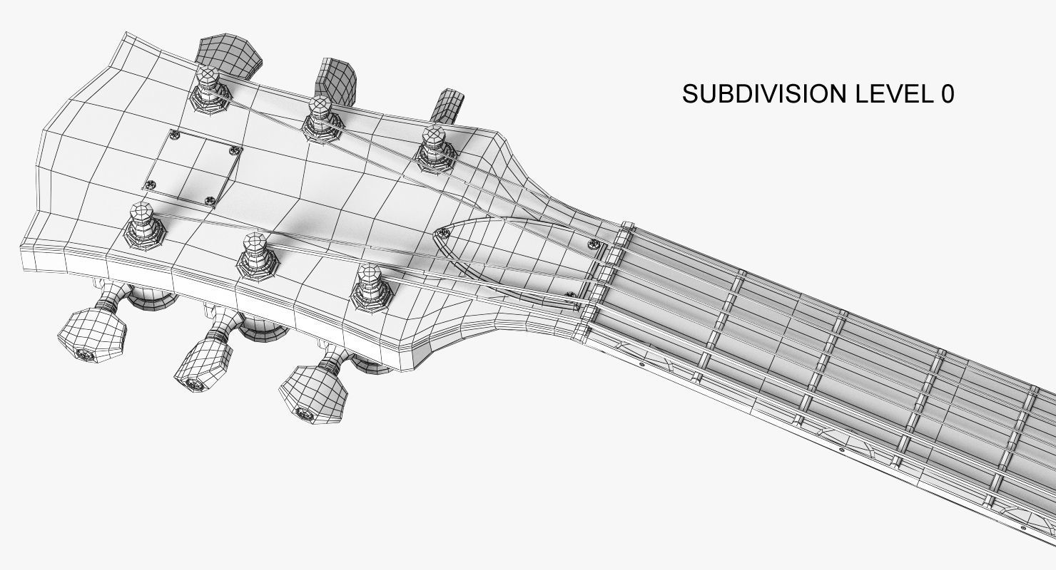 Gretsch 6118 Martin Gore Guitar 3D model | CGTrader