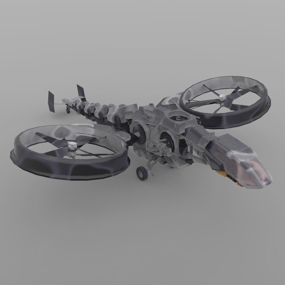 Double Coptor in obj format 3D model | CGTrader