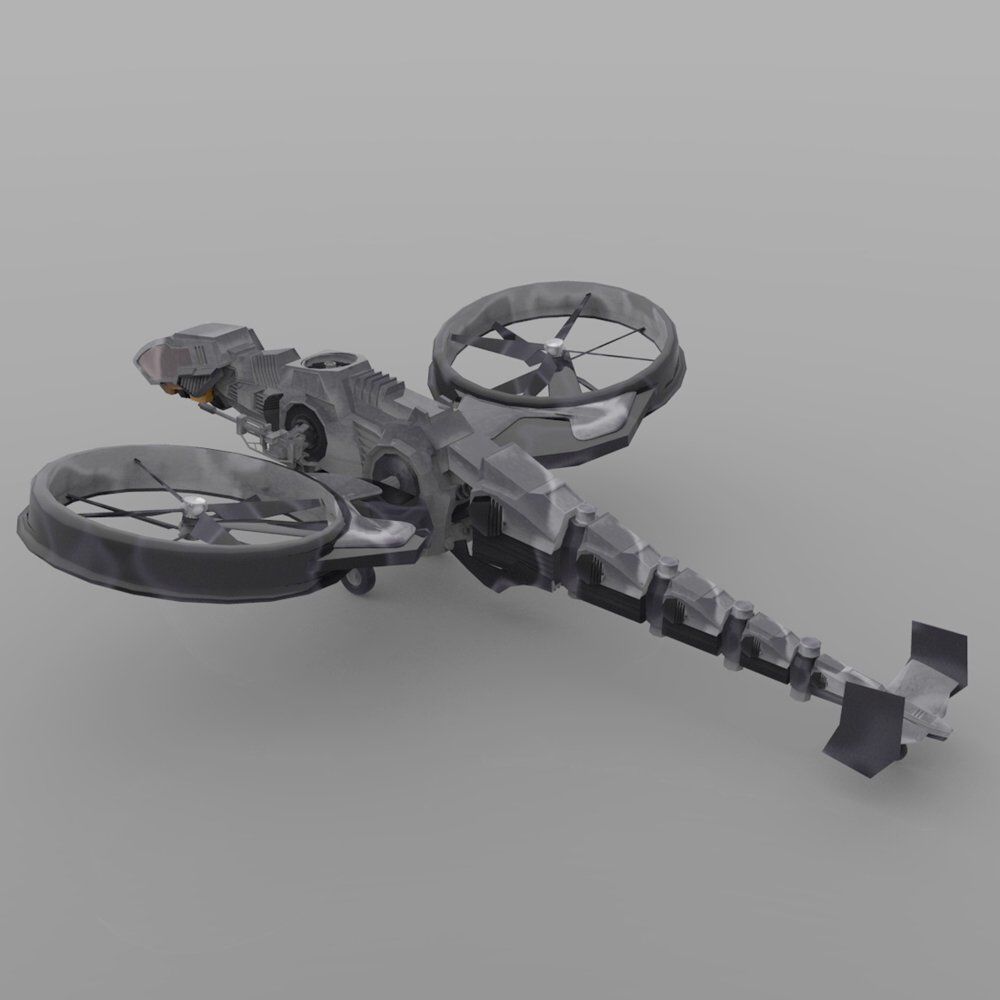 Double Coptor in obj format 3D model | CGTrader