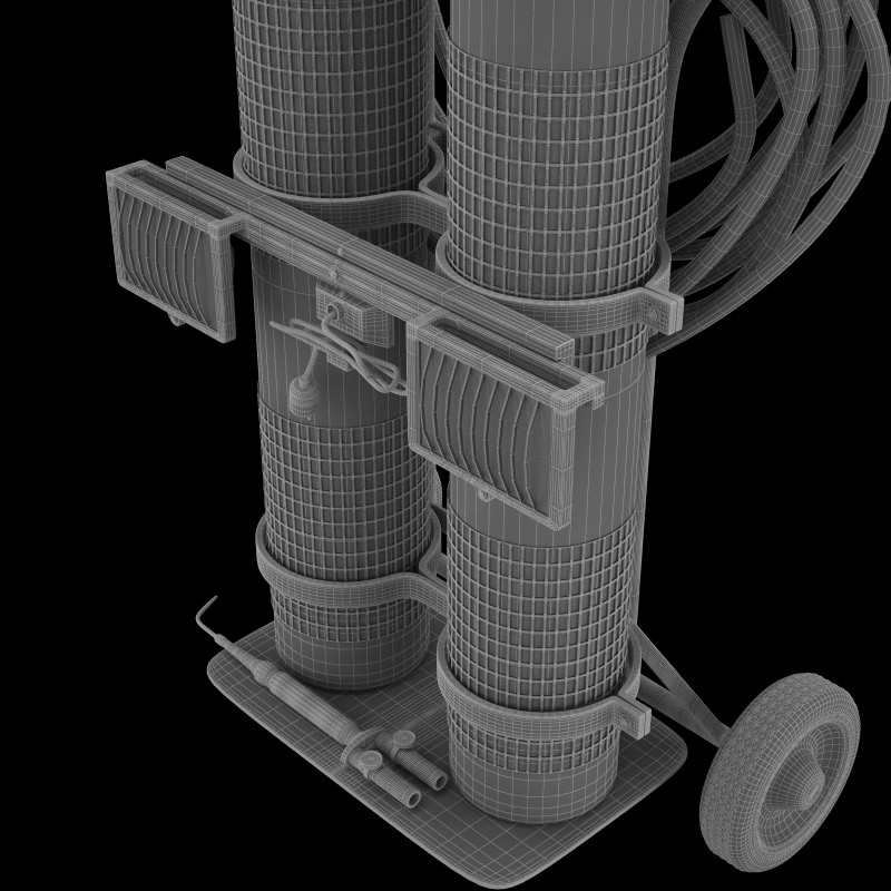 welding setup 3D model | CGTrader