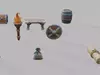 3D model Low Poly Medieval Camp Props Pack - Game Ready VR / AR / low ...