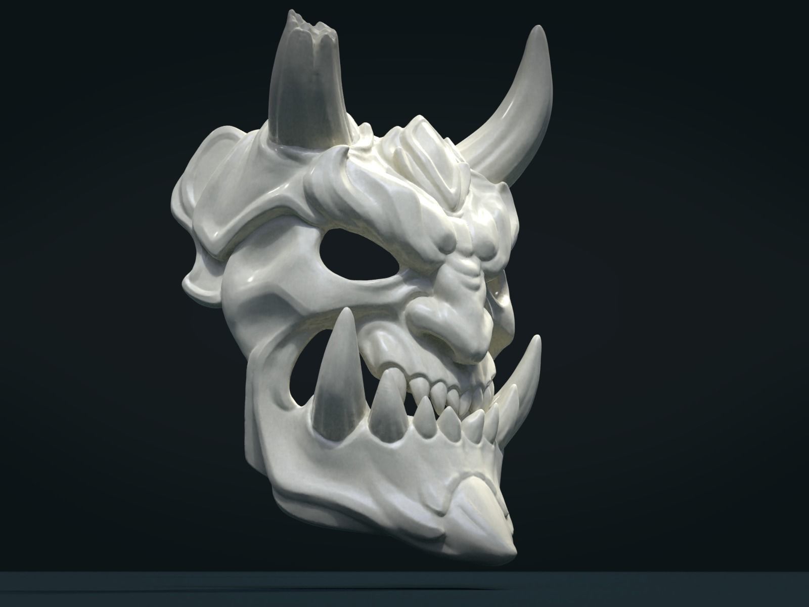 Demon Mask 2 3D model 3D printable | CGTrader