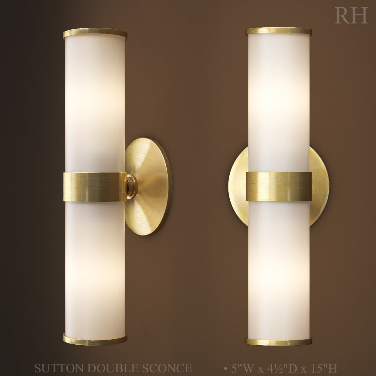RH SUTTON SCONCE COLLECTION 3D model | CGTrader