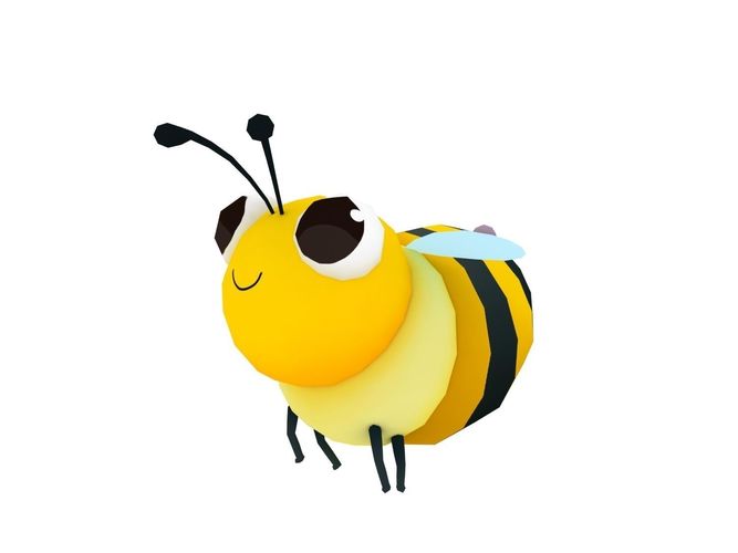 3D model Low-poly Bee VR / AR / low-poly MAX OBJ FBX MTL | CGTrader.com