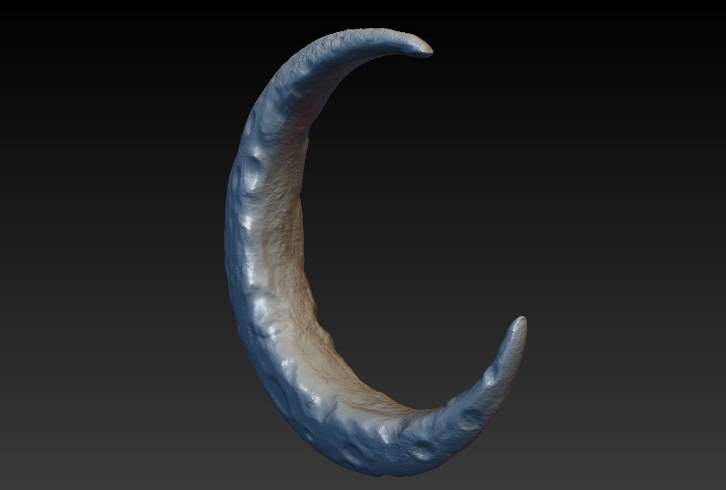 Crescent moon 3D model 3D printable | CGTrader