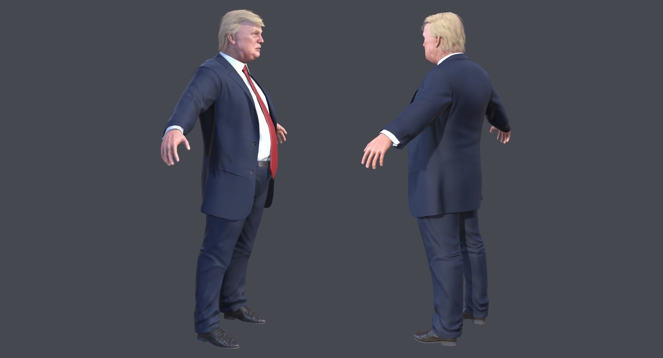 3D model Donald Trump rigged VR / AR / low-poly rigged | CGTrader