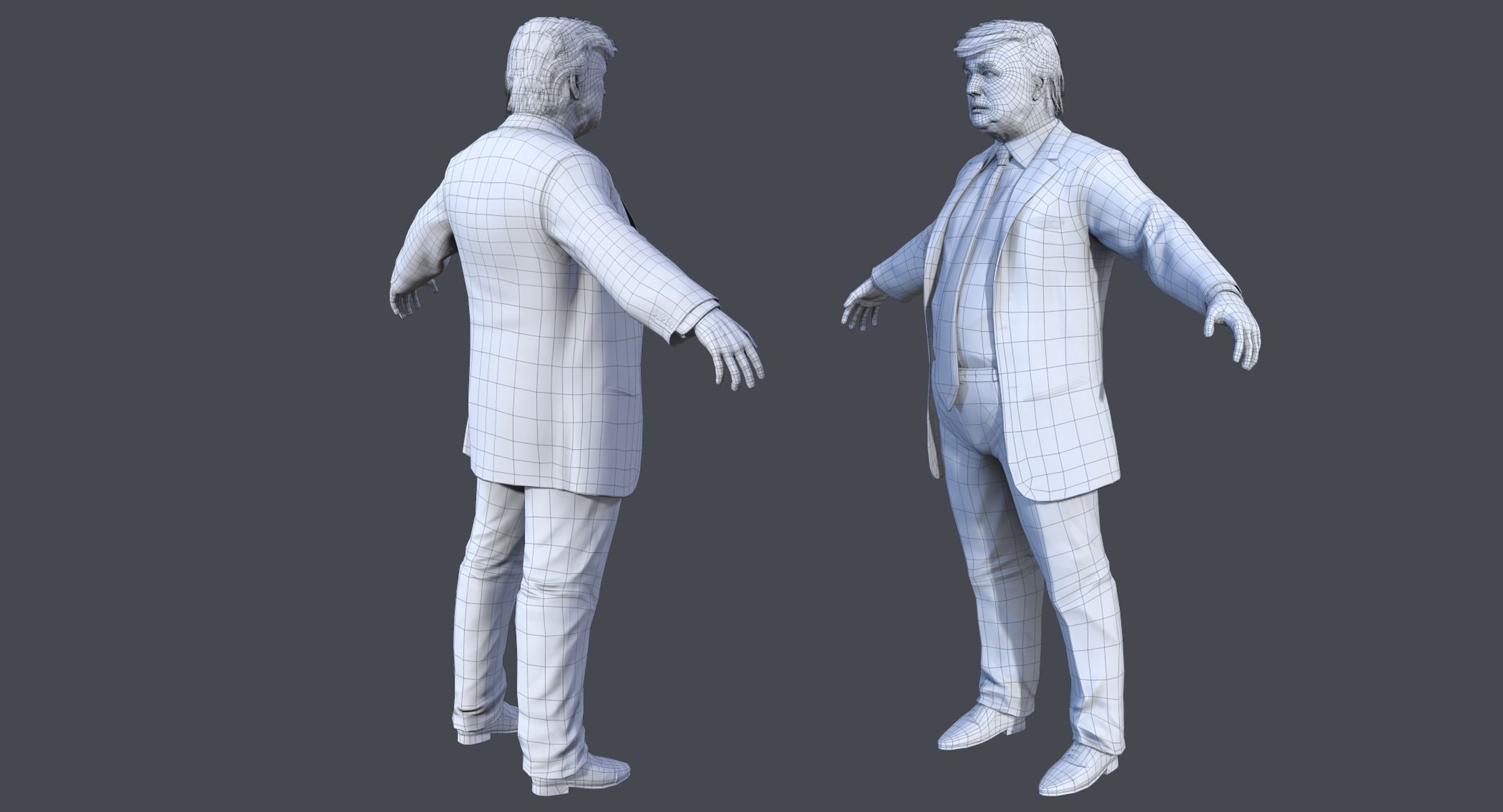 3D model Donald Trump rigged VR / AR / low-poly rigged | CGTrader