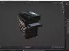 Blackstone Air Fryer Gas Grill with Propane Tank Black 3D model | CGTrader