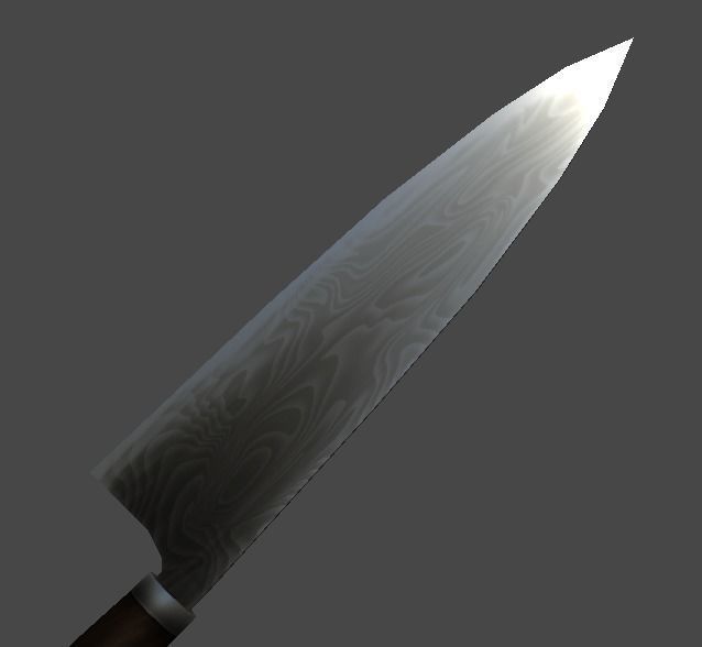 3D model Kitchen knife1 VR / AR / low-poly | CGTrader