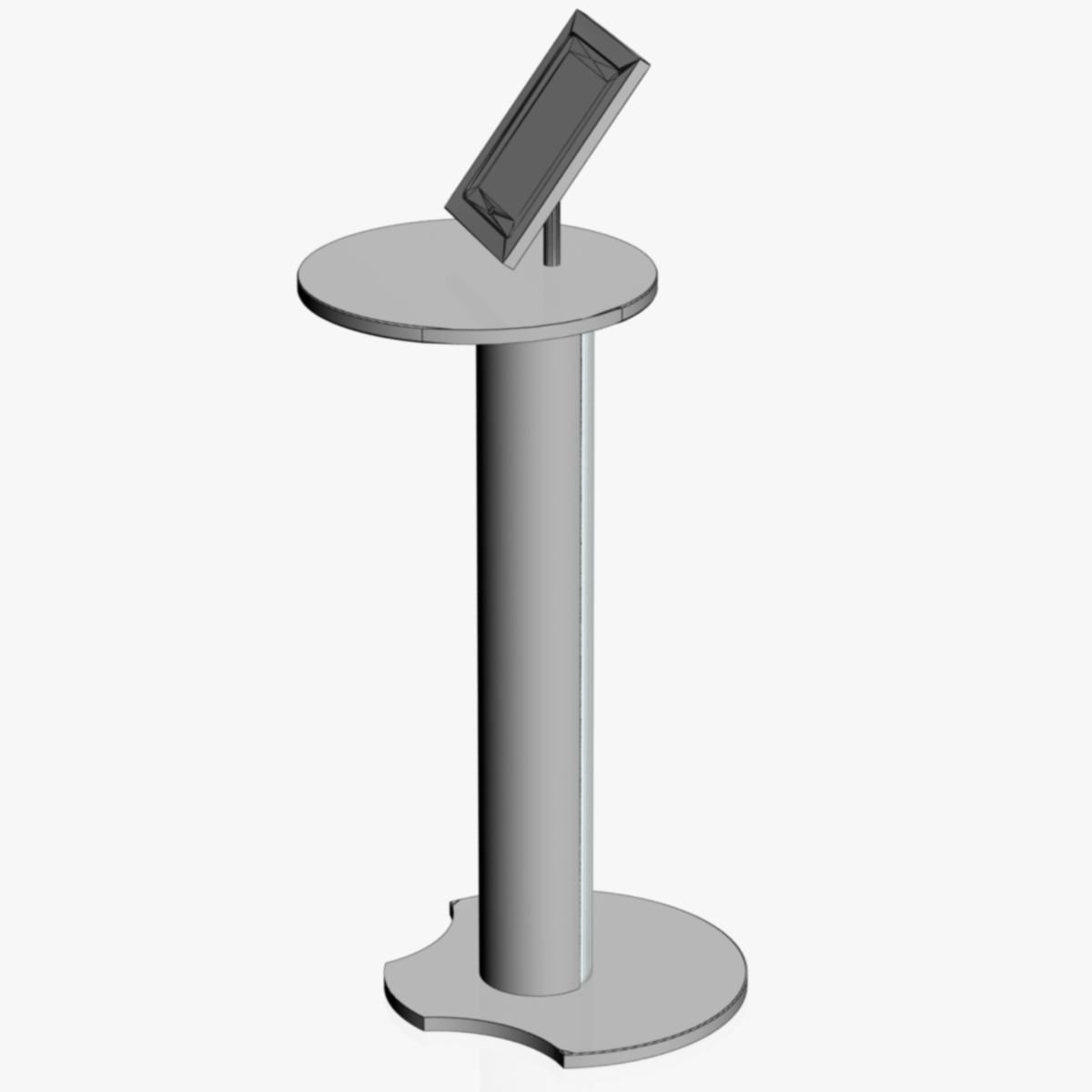 Lectern 2 stand with ipad free 3D model | CGTrader