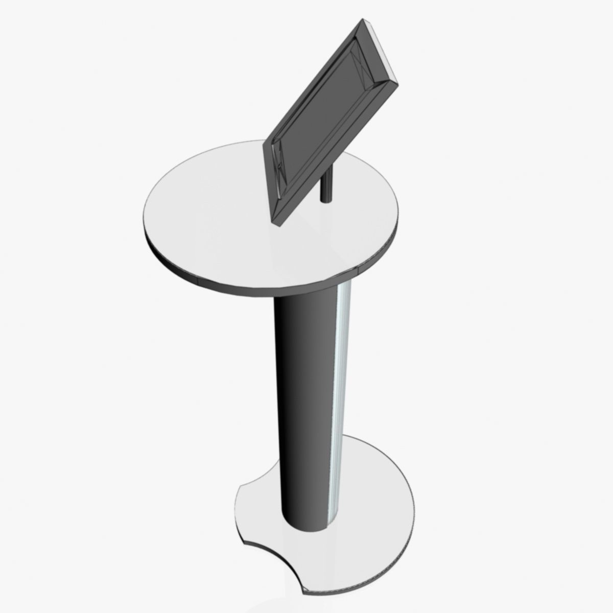 Lectern 2 stand with ipad free 3D model | CGTrader